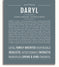 Daryl | Name Art Print – Name Stories