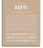 Daryl | Name Art Print – Name Stories