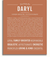 Daryl | Name Art Print – Name Stories