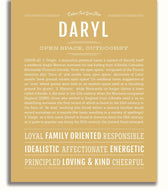 Daryl | Name Art Print – Name Stories