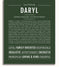 Daryl | Name Art Print – Name Stories
