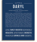 Daryl | Name Art Print – Name Stories