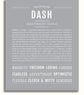 Dash Personalized Name Meaning Art Prints – Name Stories