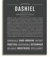 Dashiel | Name Art Print – Name Stories