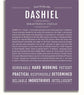 Dashiel Personalized Name Meaning Art Prints – Name Stories
