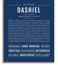 Dashiel Personalized Name Meaning Art Prints – Name Stories