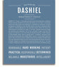 Dashiel Personalized Name Meaning Art Prints – Name Stories