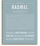 Dashiel | Name Art Print – Name Stories