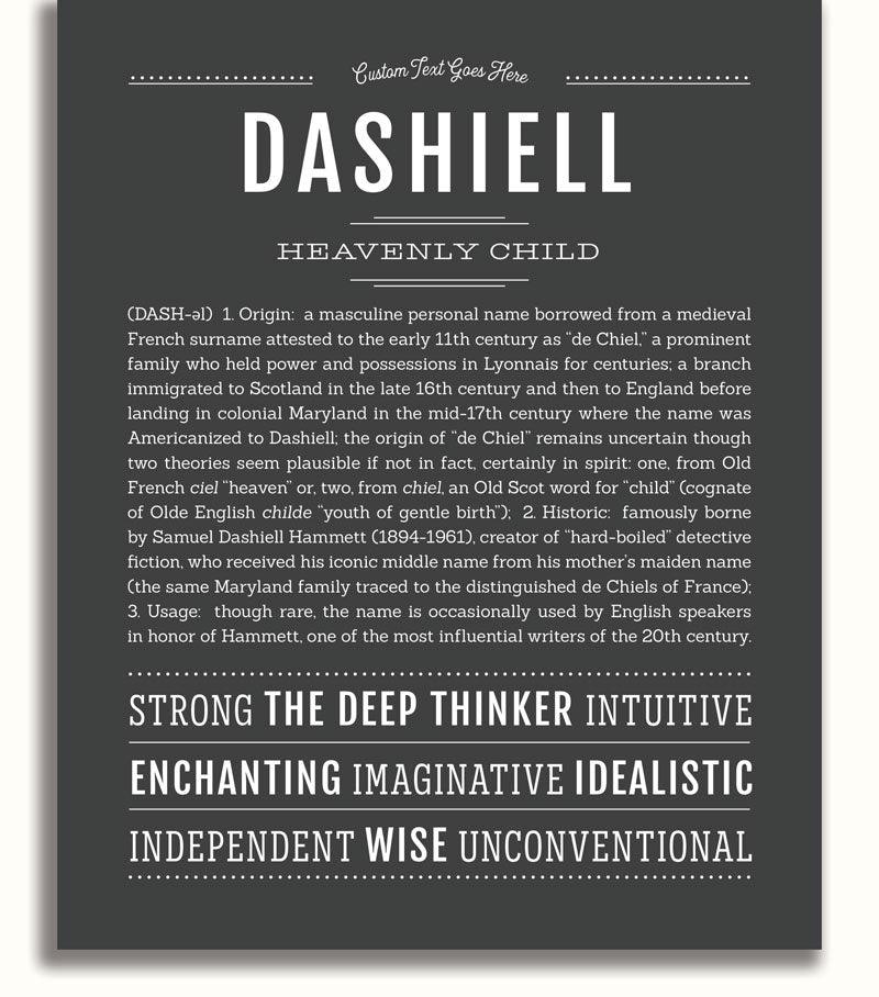 Dashiell | Name Art Print – Name Stories