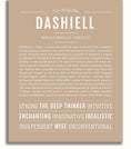 Dashiell | Name Art Print – Name Stories