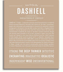 Dashiell | Name Art Print – Name Stories