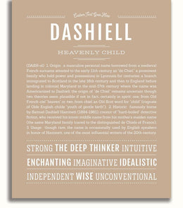 Dashiell | Name Art Print – Name Stories