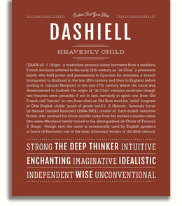 Dashiell | Name Art Print – Name Stories