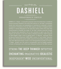 Dashiell | Name Art Print – Name Stories