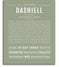Dashiell Personalized Name Meaning Art Prints – Name Stories