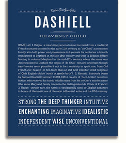Dashiell | Name Art Print – Name Stories