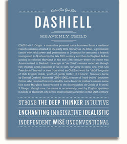 Dashiell | Name Art Print – Name Stories