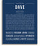 Dave | Name Art Print – Name Stories
