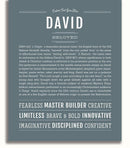 David | Name Art Print – Name Stories