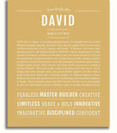 David | Name Art Print – Name Stories