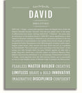 David | Name Art Print – Name Stories