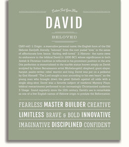 David | Name Art Print – Name Stories