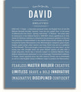 David | Name Art Print – Name Stories
