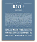 David | Name Art Print – Name Stories