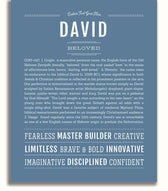 David | Name Art Print – Name Stories