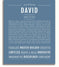 David | Name Art Print – Name Stories