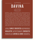 Davina | Name Art Print – Name Stories