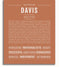 Davis | Name Art Print – Name Stories