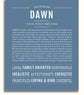 Dawn | Name Art Print – Name Stories