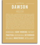Dawson | Name Art Print – Name Stories