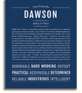 Dawson | Name Art Print – Name Stories