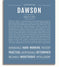 Dawson Personalized Name Meaning Art Prints – Name Stories
