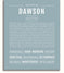 Dawson Personalized Name Meaning Art Prints – Name Stories