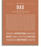 Dax | Name Art Print – Name Stories