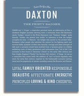 Daxton Personalized Name Meaning Art Prints – Name Stories