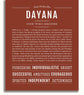 Dayana | Name Art Print – Name Stories