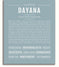 Dayana Personalized Name Meaning Art Prints – Name Stories
