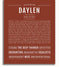Daylen Personalized Name Meaning Art Prints – Name Stories