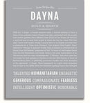 Dayna | Name Art Print – Name Stories