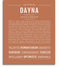 Dayna | Name Art Print – Name Stories