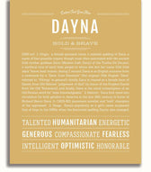 Dayna | Name Art Print – Name Stories