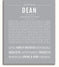 Dean Personalized Name Meaning Art Prints – Name Stories
