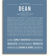 Dean | Name Art Print – Name Stories