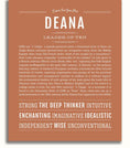 Deana | Name Art Print – Name Stories