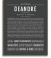 Deandre | Name Art Print – Name Stories