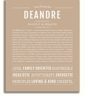 Deandre | Name Art Print – Name Stories